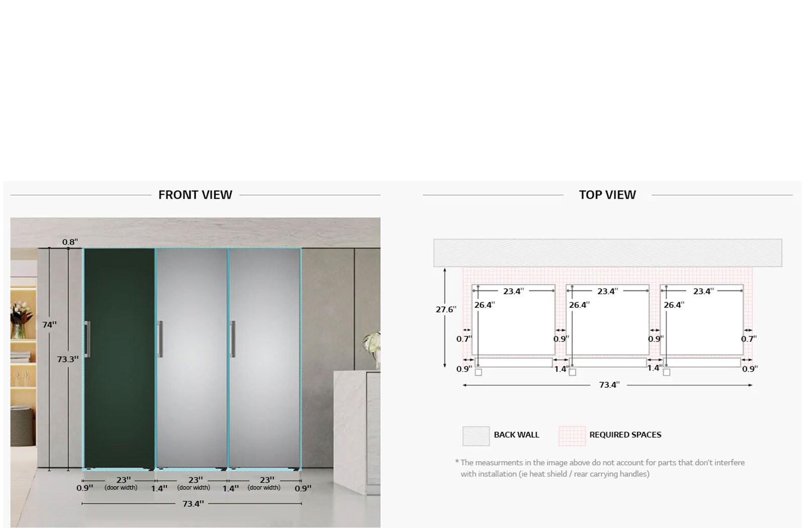 One Door | Column Refrigerator - LRONC1414G | LG CA