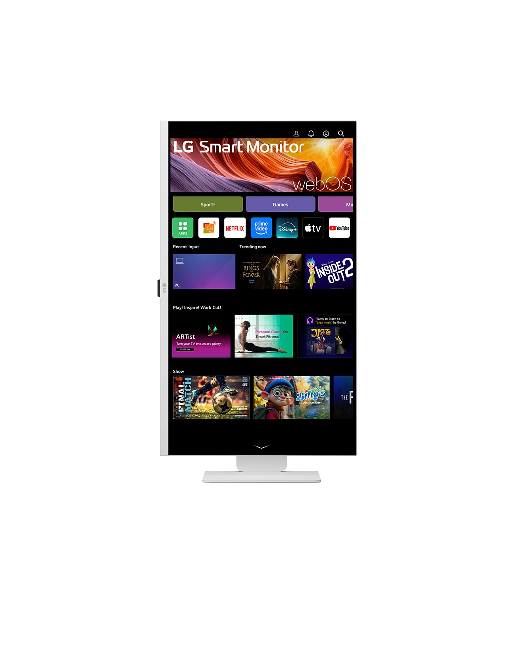 LG 31.5” 4K UHD IPS Smart Monitor with webOS 32U830SA-W | LG Canada