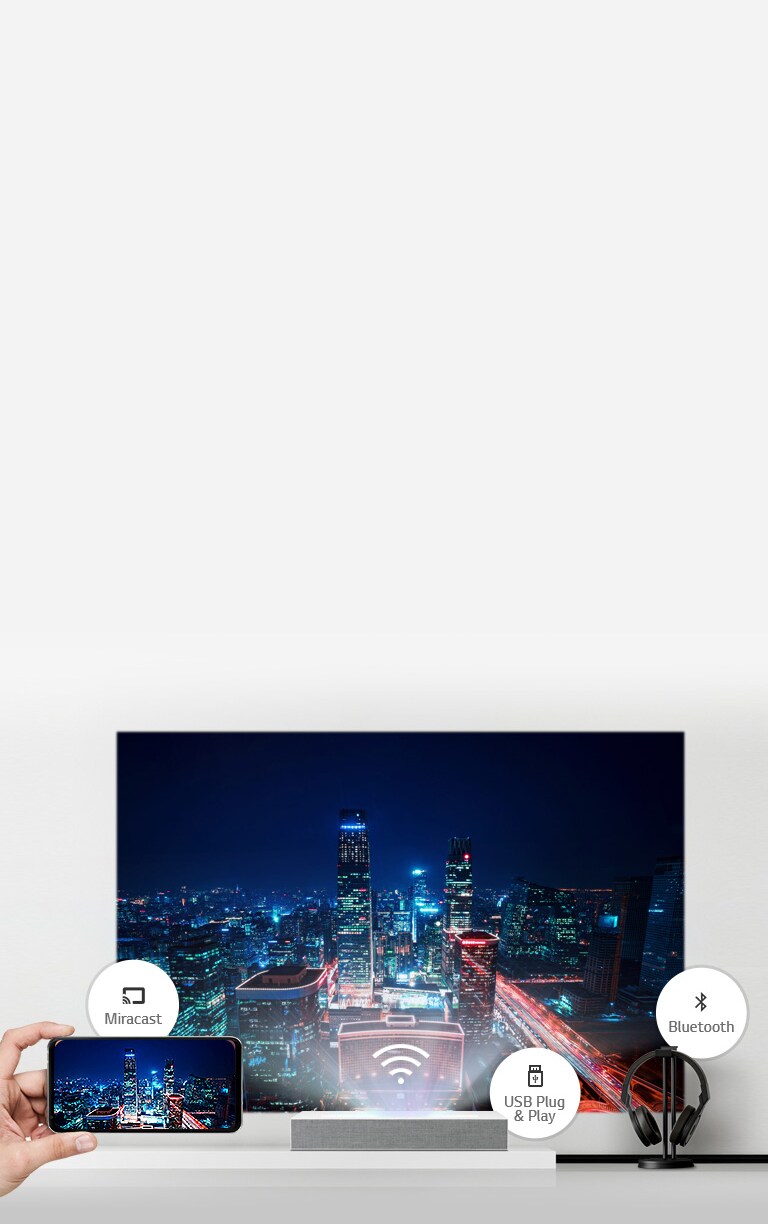 LG HU85LA 4K UHD Laser Smart Home Theater CineBeam Projector - HU85LA ...