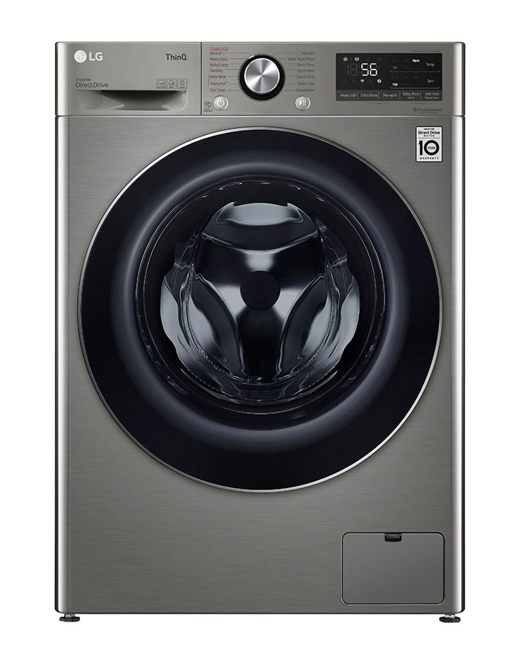 Front Load Washer | Platinum silver - WM1455HPA | LG Canada