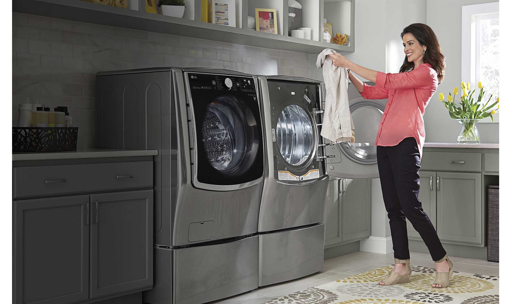 7.3 cu.ft. TurboSteam™ Dryer with EasyLoad™ Dual-opening Door ...