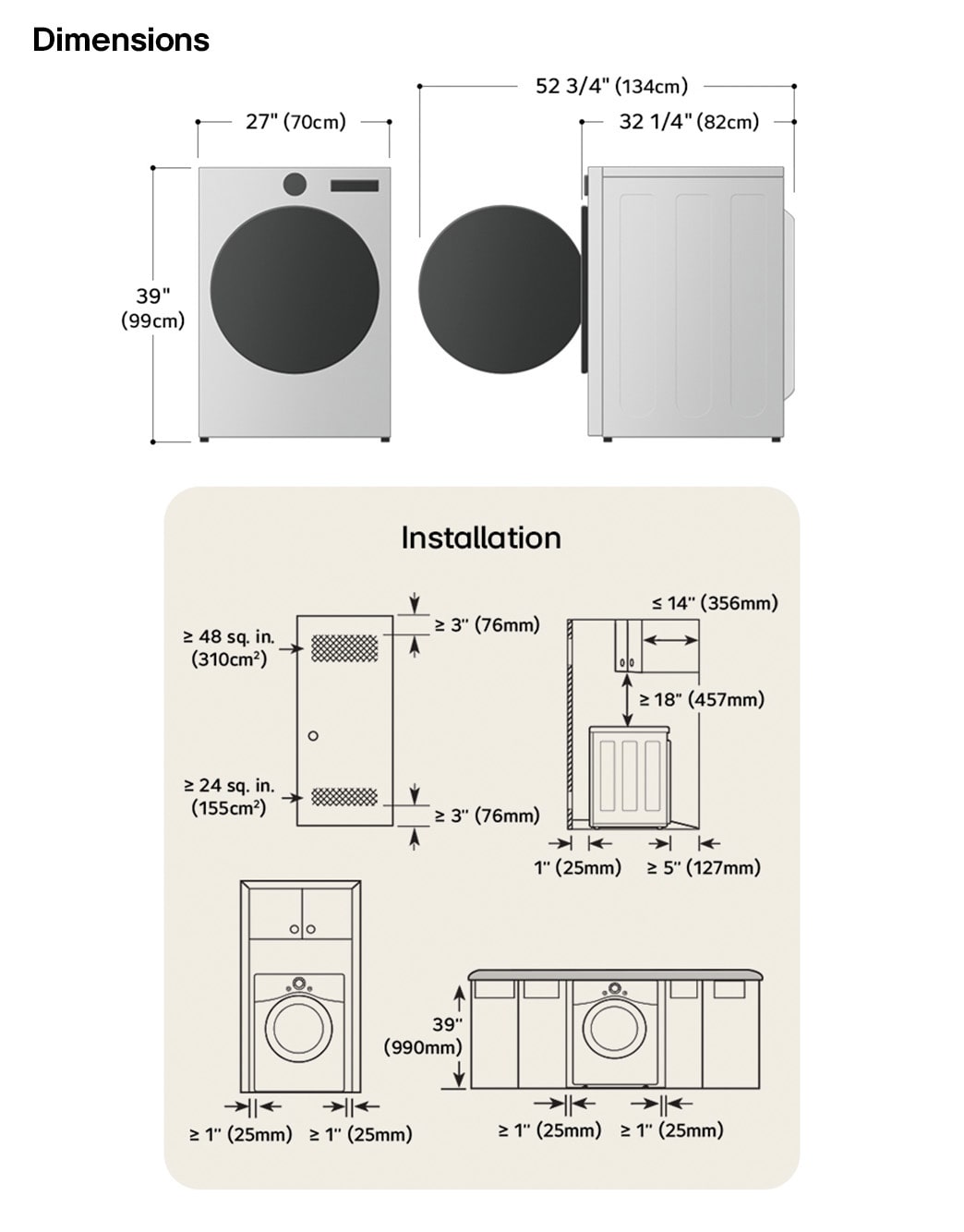 Sécheuse à thermopompe de 7,8 pi3 à six mouvements de lavage doté du ...