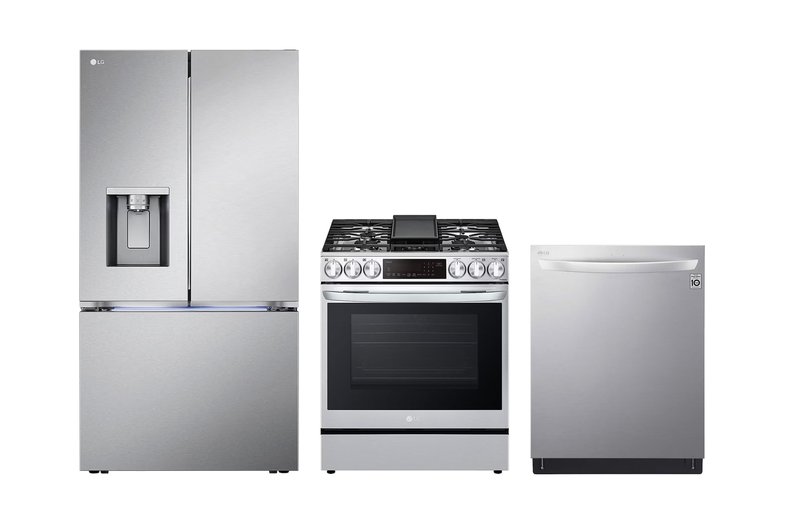 Ensemble cuisine avec frigo de 36 po et cuisinière à gaz encastrable ...