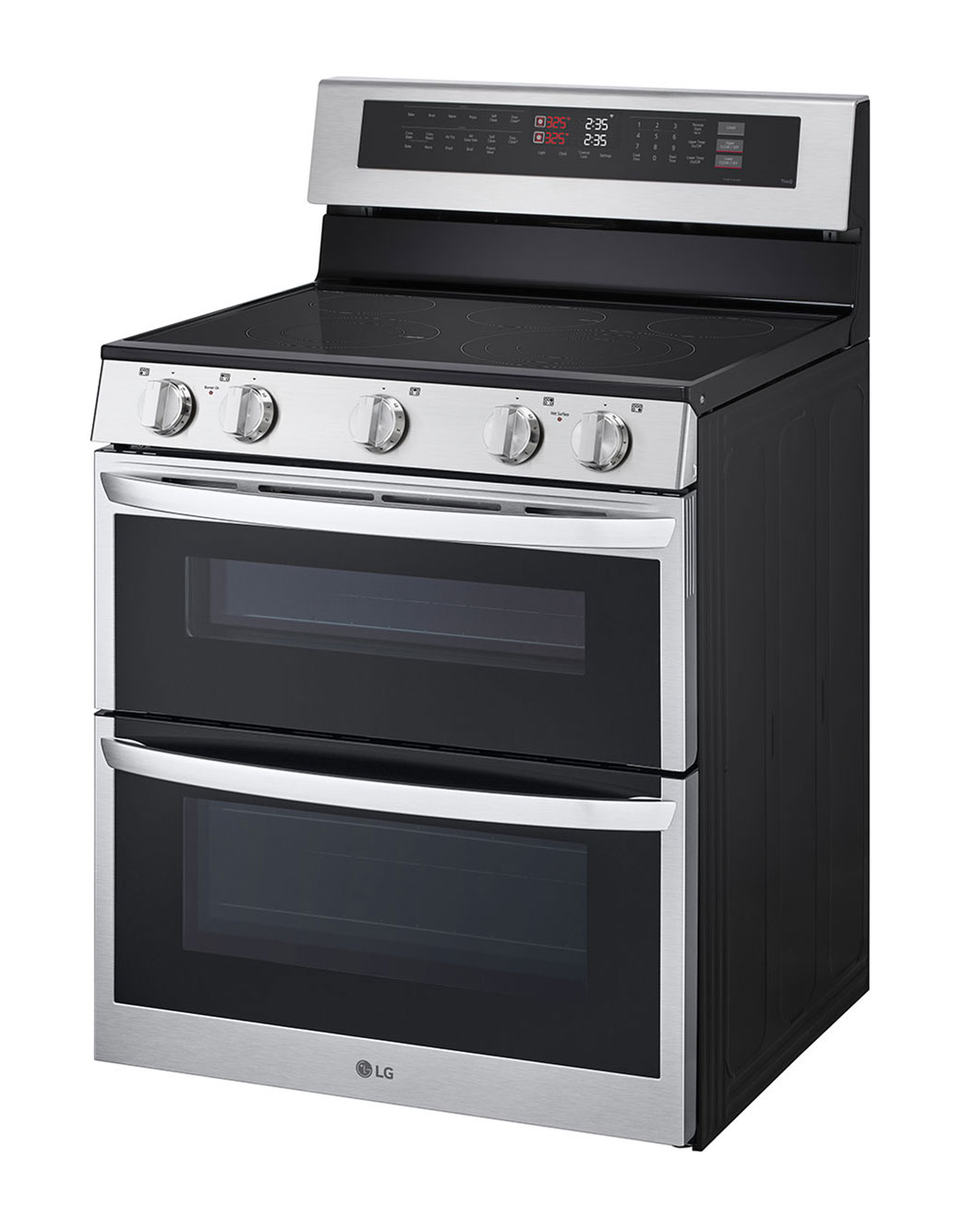 Cuisinière électrique à double four de 7,3 pi³ avec Wi-Fi, système ...