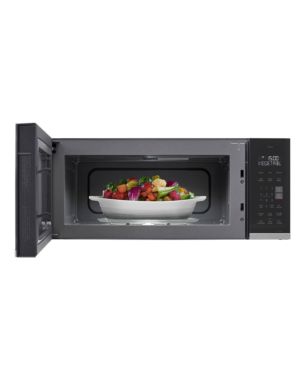 Four à micro-ondes intelligent et à profil bas avec hotte intégrée│MVEF1323F | LG CA_FR