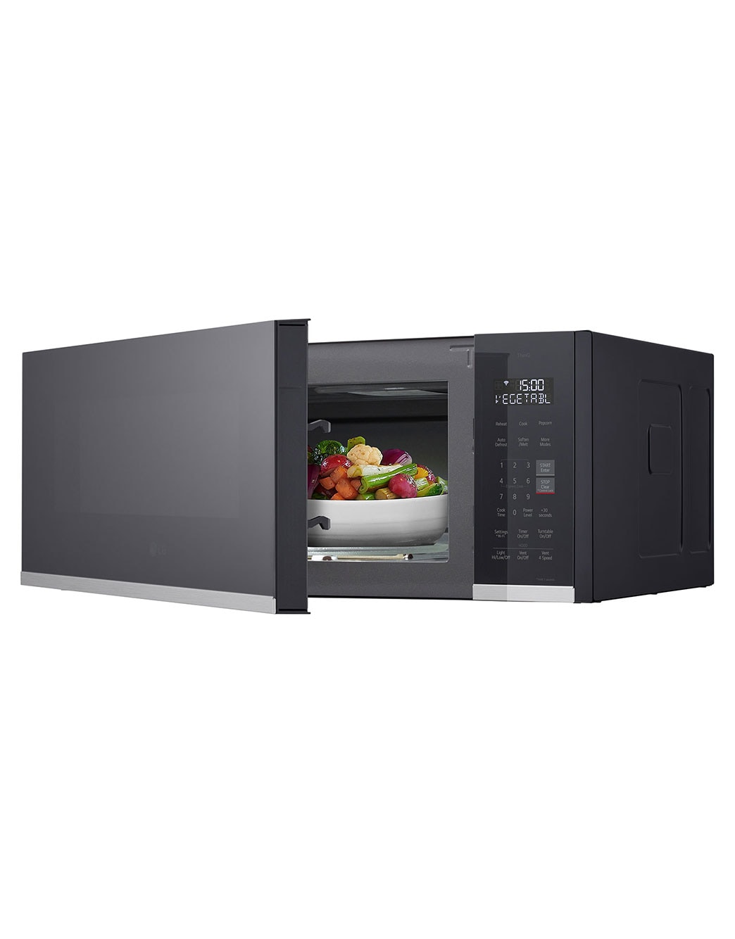 Four à micro-ondes intelligent et à profil bas avec hotte intégrée│MVEF1323F | LG CA_FR