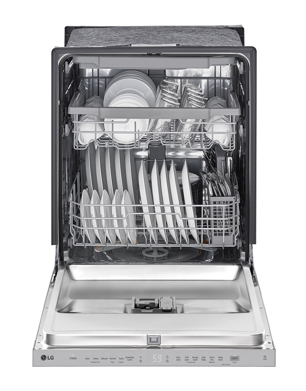 Lave-vaisselle à commandes sur le dessus avec système QuadWashMD et 3e ...