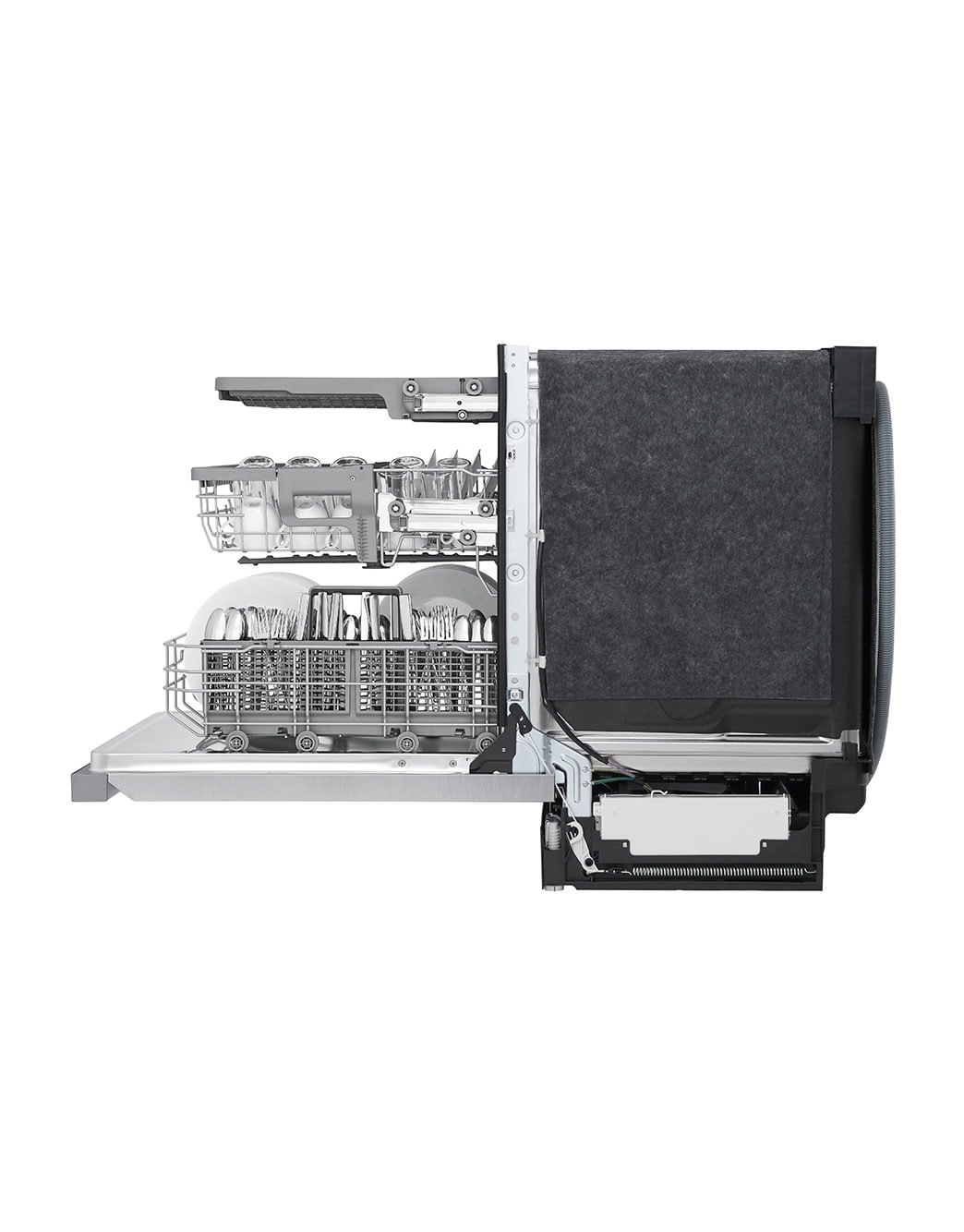 Lave-vaisselle à commandes sur le dessus avec système QuadWashMD et 3e ...