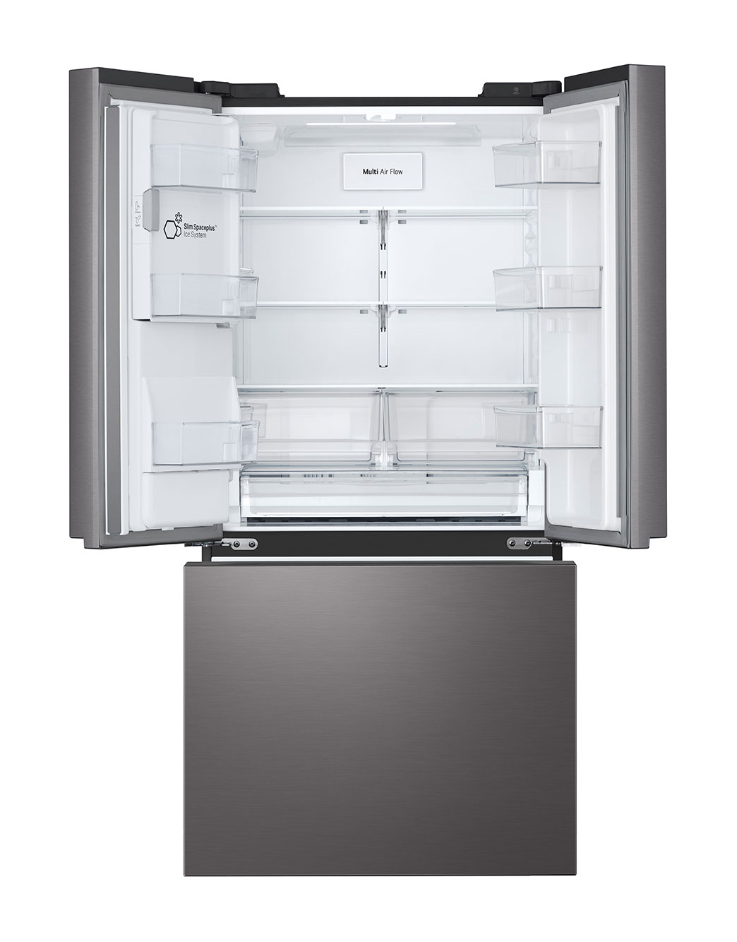 Réfrigérateur de 25 pi³ de profondeur standard à trois portes avec ...