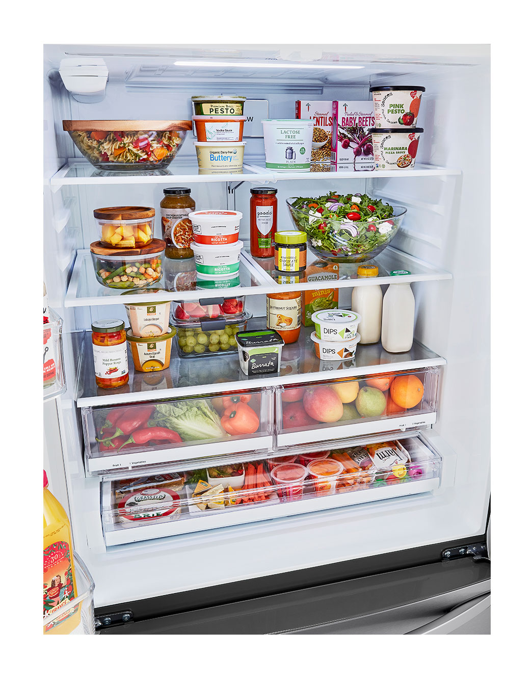 Réfrigérateur 3 portes à profondeur de comptoir de 23 pi³ - LRFCC23D6S ...