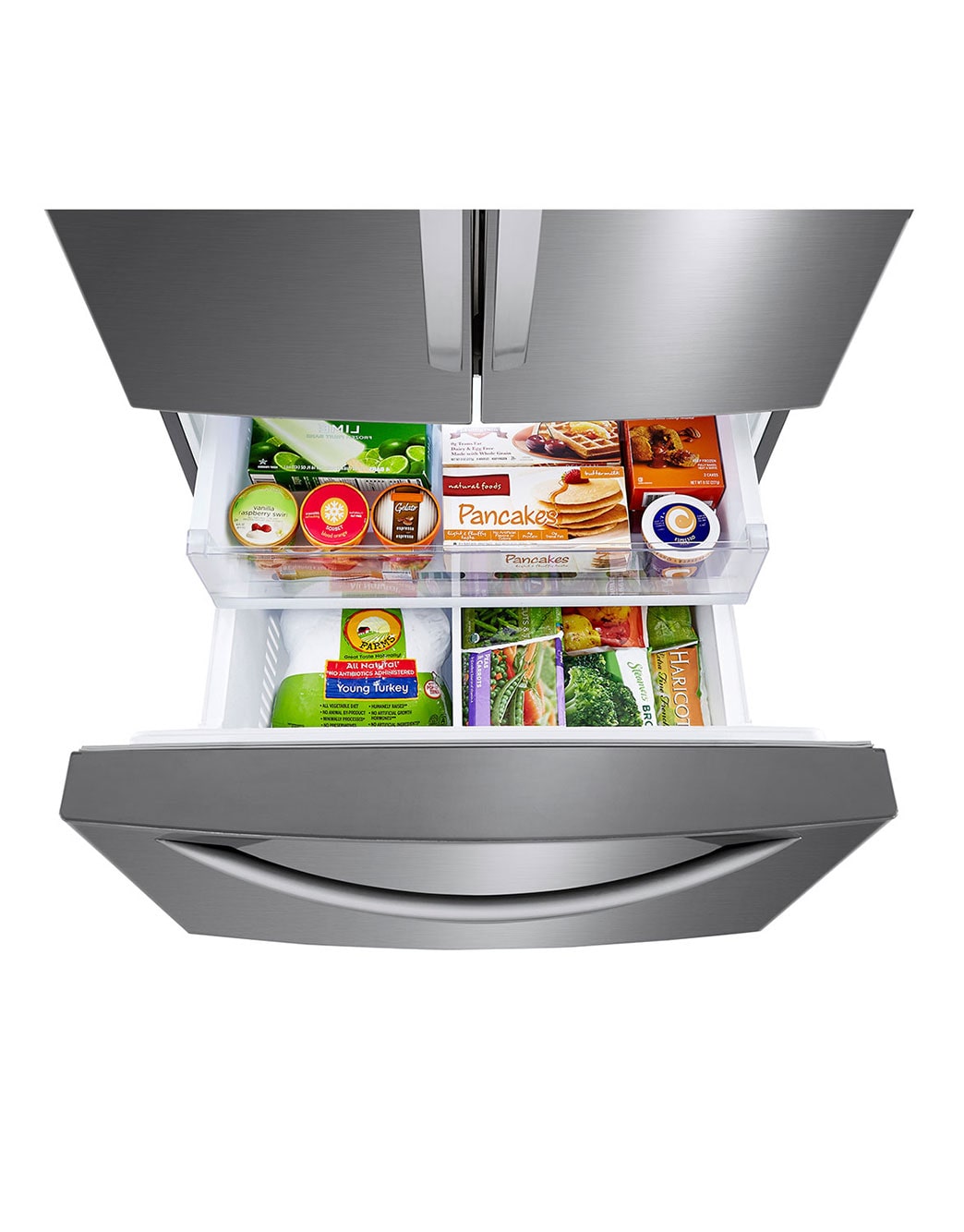 25,1 pi³ Frigo Door Cooling+ à deux battants-LRFNS2503V | LG Canada