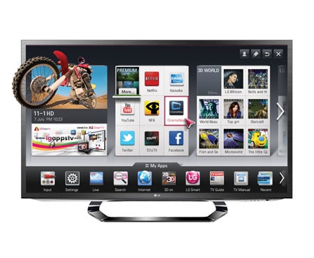 Le téléviseur Cinéma 3D LG LM6200 1080p 120Hz DEL avec Smart TV vous ...