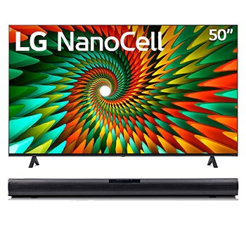 Televisor LG 50" Nanocell 4K UHD - α5 AI Processor 4K Gen6 SmartTV - WebOS 23, + SoundBar LG ...