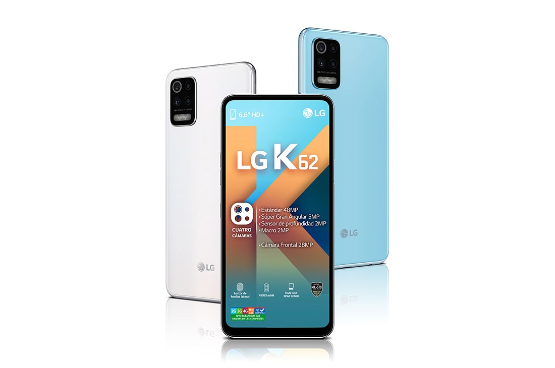 LG K62 I 6.6'' HD+ I Quad Cámara I 128GB - LMK525HM | LG CL