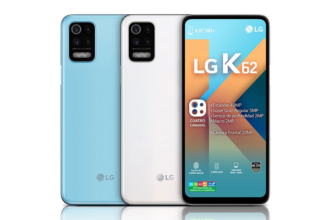 LG K62 I 6.6'' HD+ I Quad Cámara I 128GB - LMK525HM | LG CL