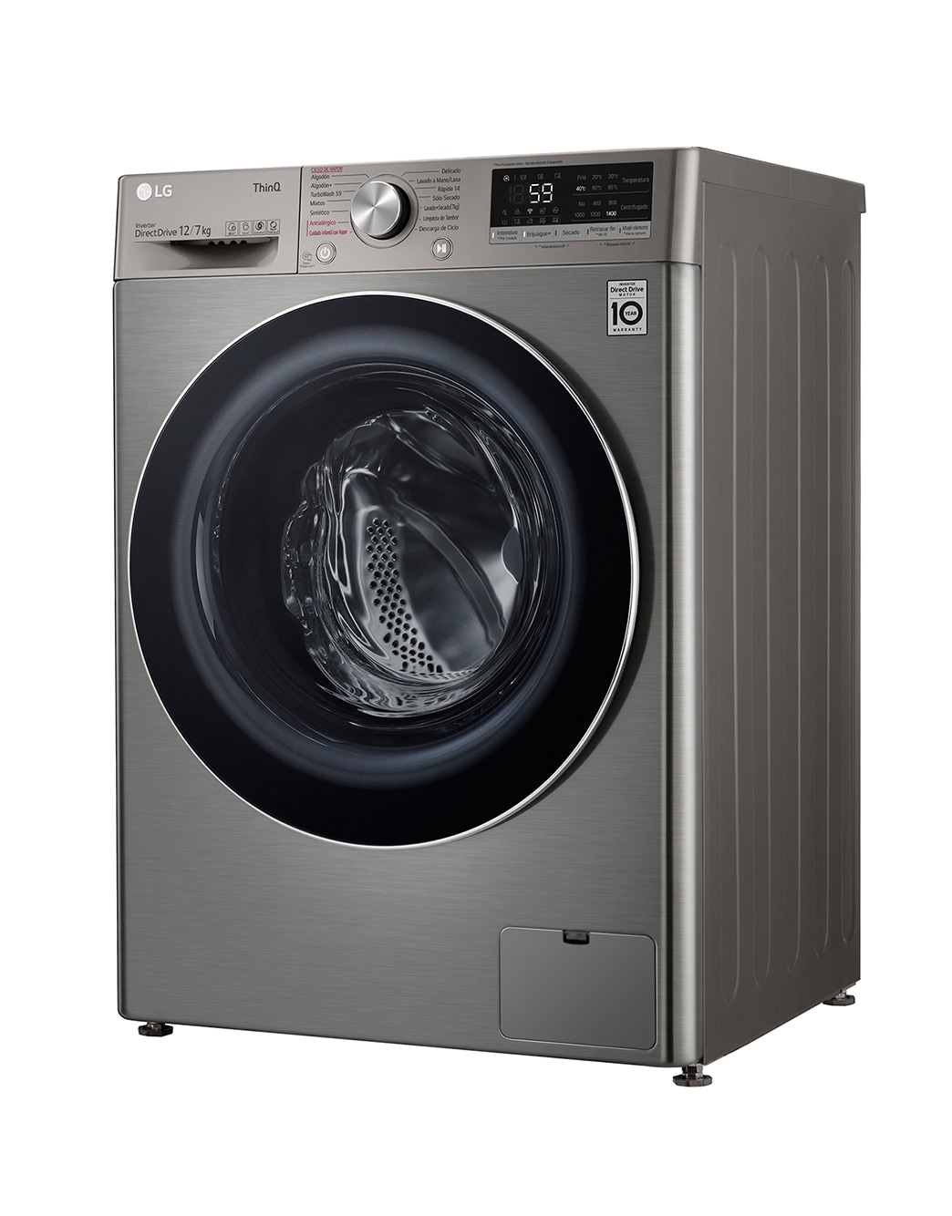 Lavadora-Secadora Carga Frontal | WD12VVC4S6C | LG CL