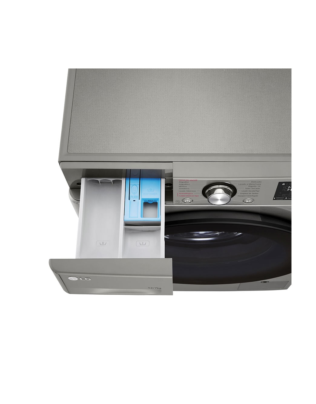 Lavadora Secadora 12Kg/7Kg con AIDD™ - WD12VVC5S6C | LG CL