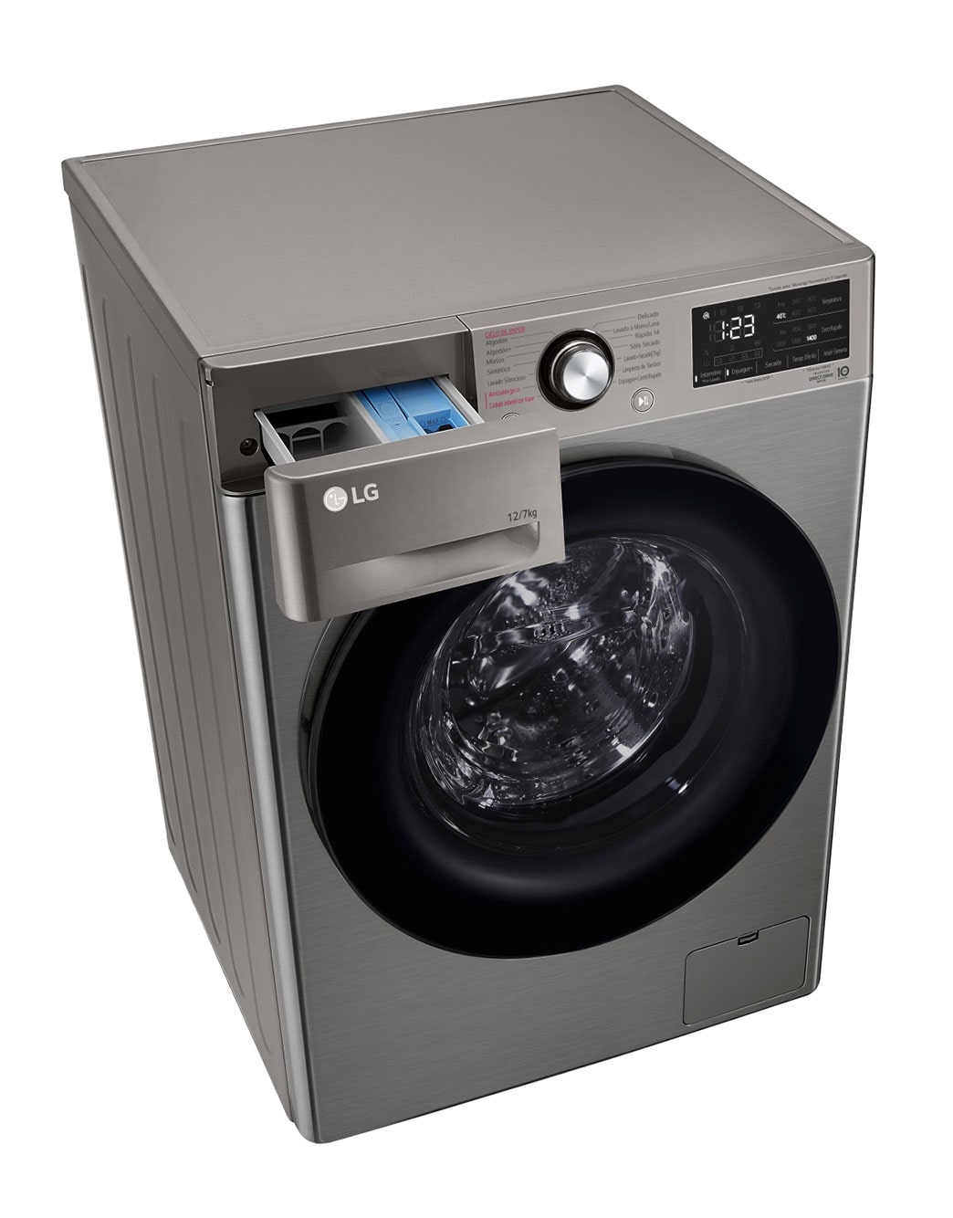 Lavadora Secadora 12Kg/7Kg con AIDD™ - WD12VVC5S6C | LG CL
