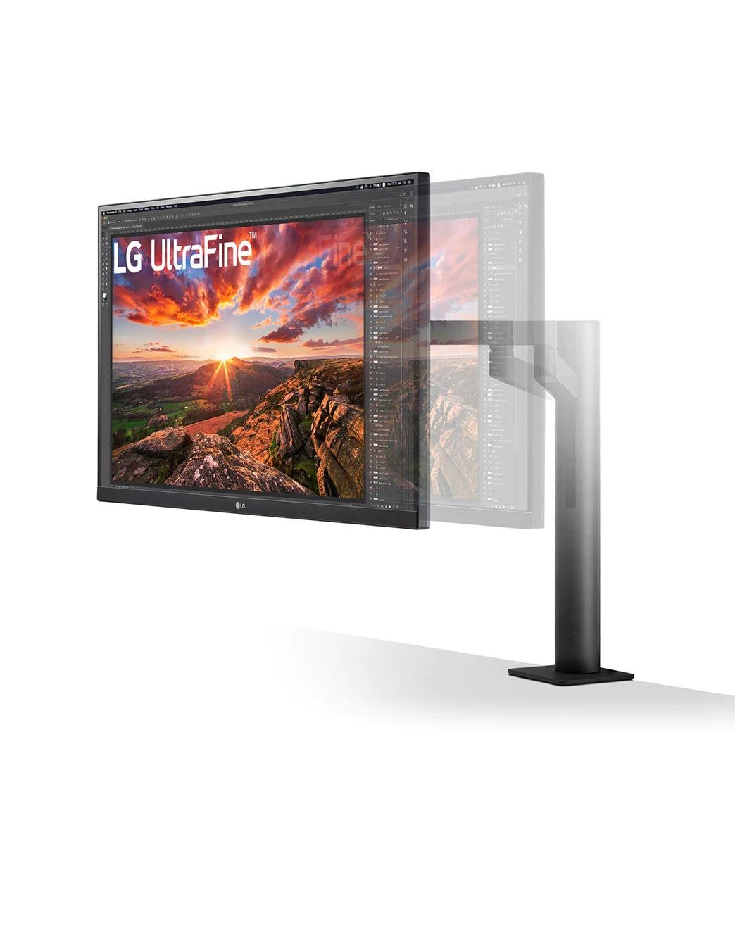 Monitor UHD 4K Ergo IPS de 27" con USB TIPO-C™ - 27UN880-B | LG CL