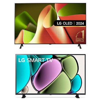 LG - LG OLED AI B4 77" 4K Smart TV 2024 + Televisor LG HD 32" LR65 ...