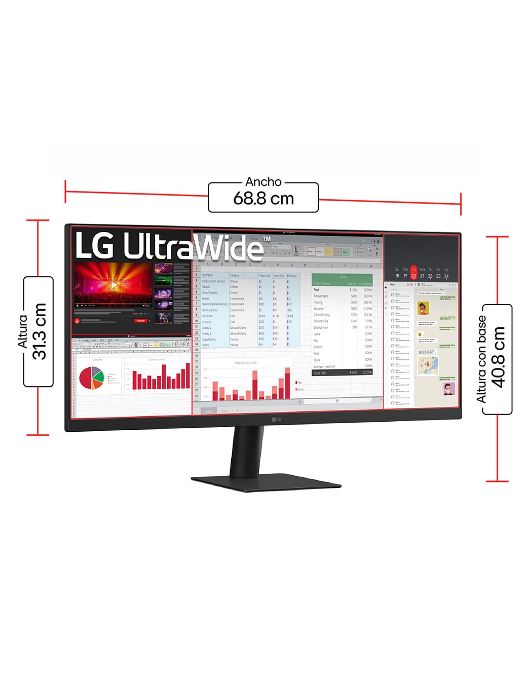 Monitor LG UltraWide 29" WFHD 100Hz IPS compacto para tu espacio | LG CL