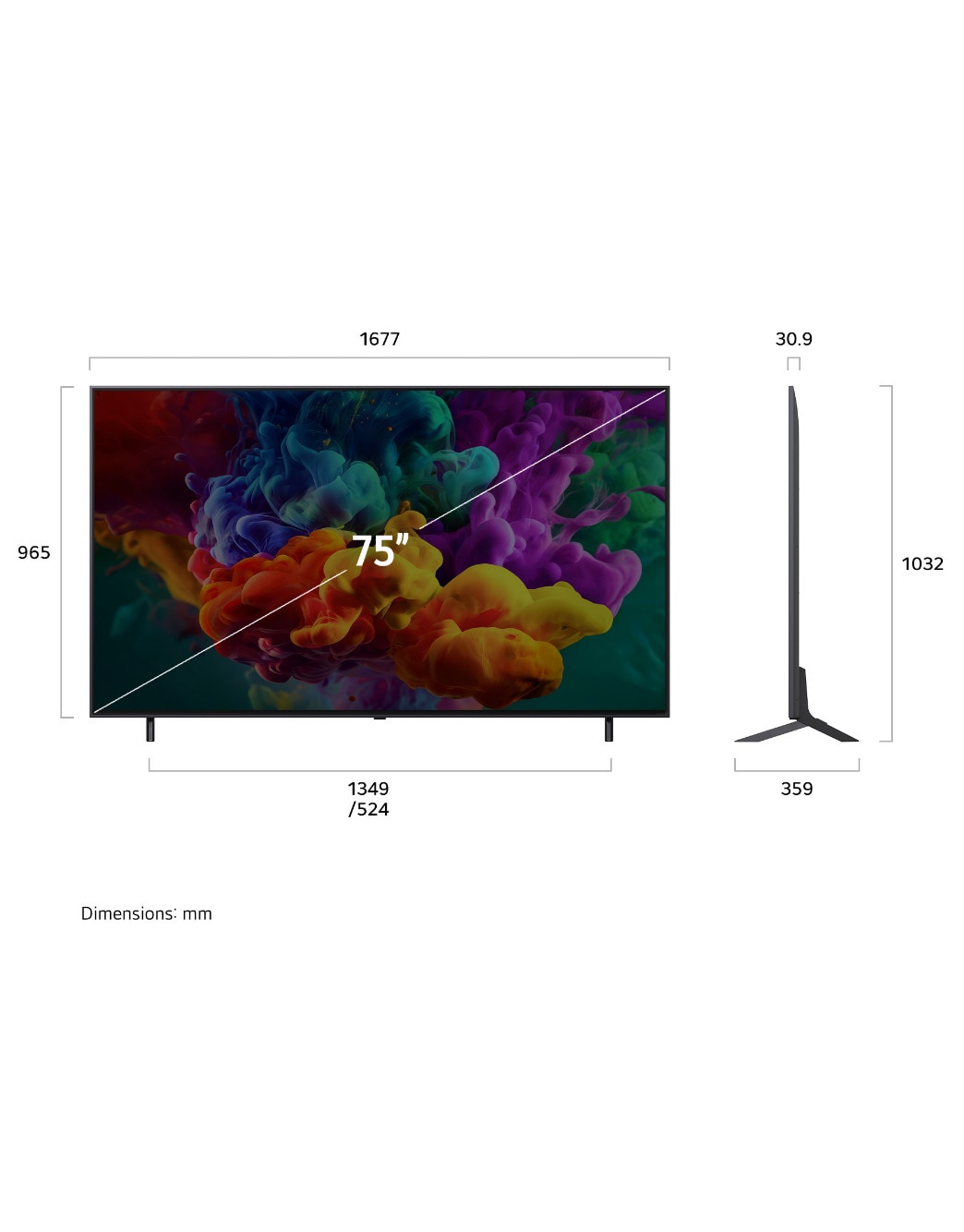 Smart TV LG 75" QNED evo AI QNED85 Mini LED 4K 2026 - 75QNED85BSG.AWC ...