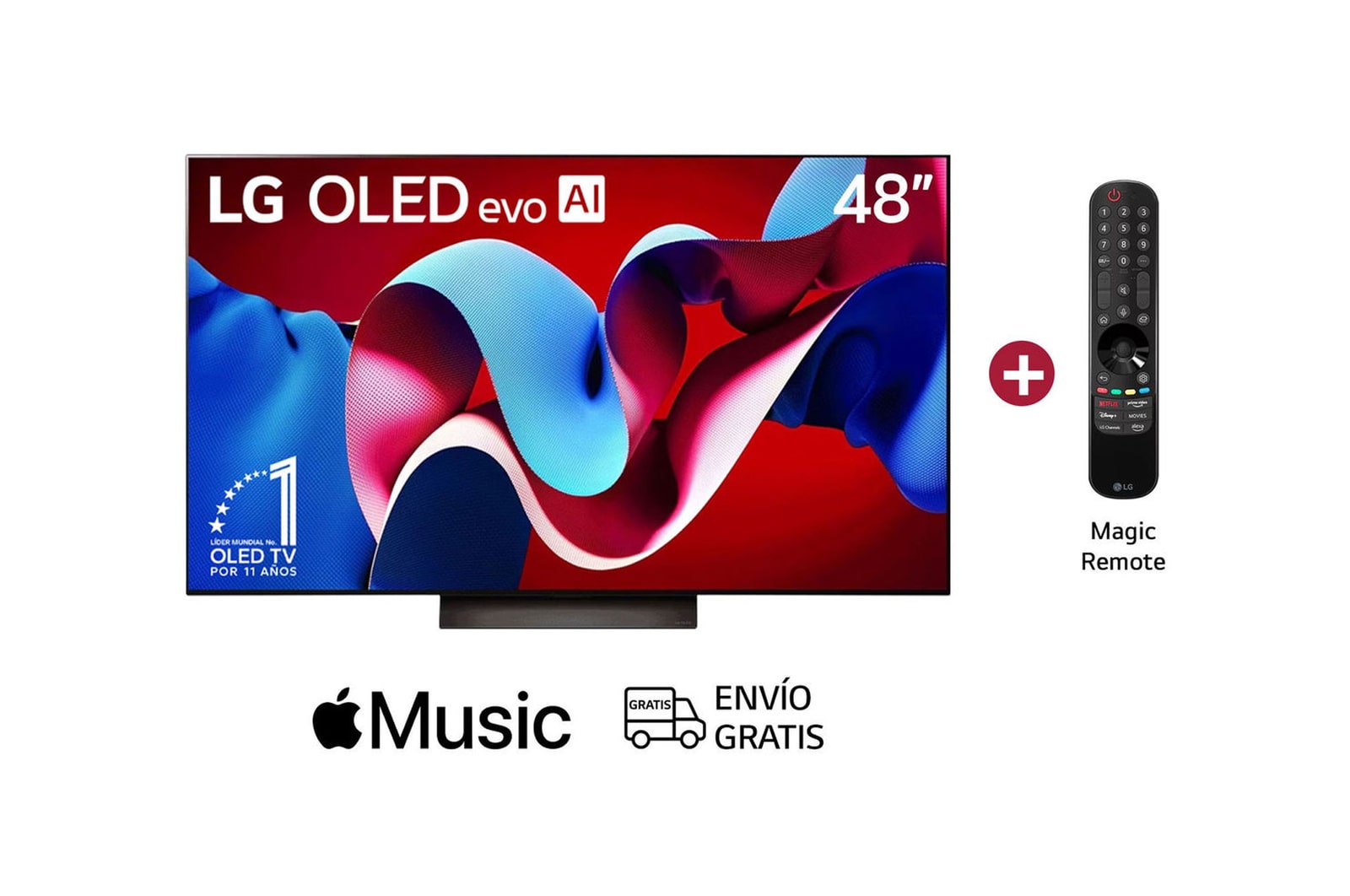 LG OLED evo AI C4 4K Smart TV 2024 de 48 pulgadas - OLED48C4PSA | LG CO