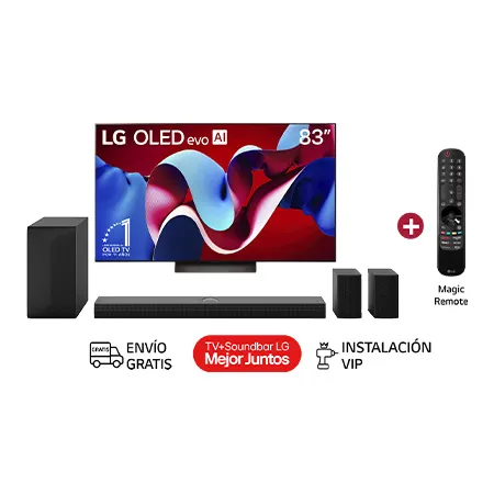 Combo TV 83 Pulgadas OLED evo + LG Soundbar S70TR |TV ultra grande | LG CO