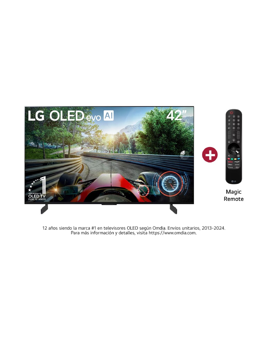 LG OLED evo AI C4 4K Smart TV 2024 de 42 pulgadas - OLED42C4PSA | LG CO