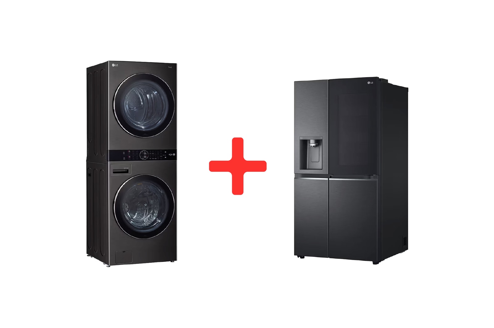 Combo WashTower Lavado (25Kg) & Secado (22Kg) / Nevecon InstaView 768lts | LG CO