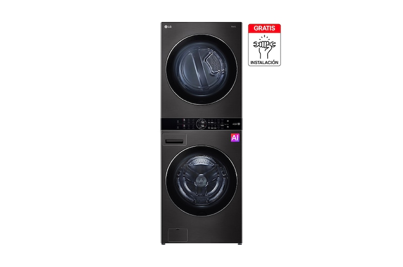 Washtower™ LG 25Kg/22Kg Negro AIDD | LG Colombia