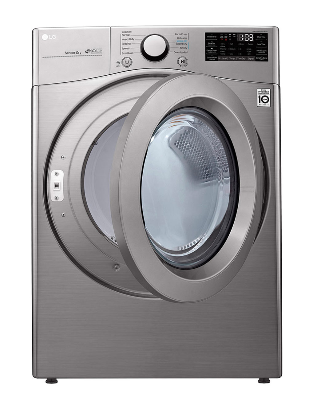 Secadora a Gas 48lbs/22kg, Color VCM Tipo Acero Inox - DF22VV2 | LG CO