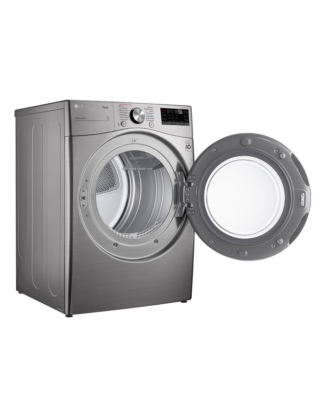 Secadora Carga Frontal LG 22Kg Plata TurboSteam | LG CO