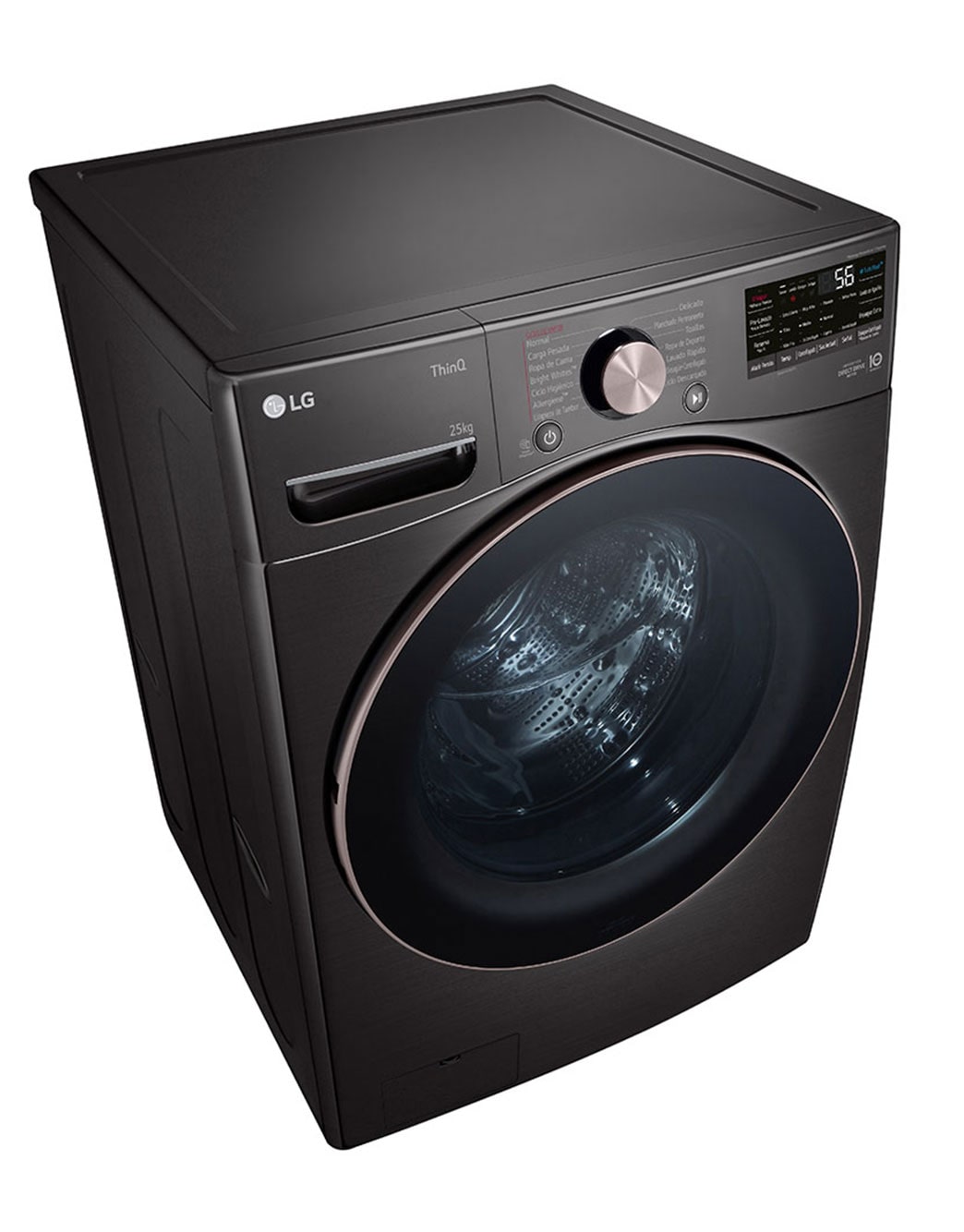 Lavadora Carga Frontal LG 25Kg Negro AIDD | LG CO