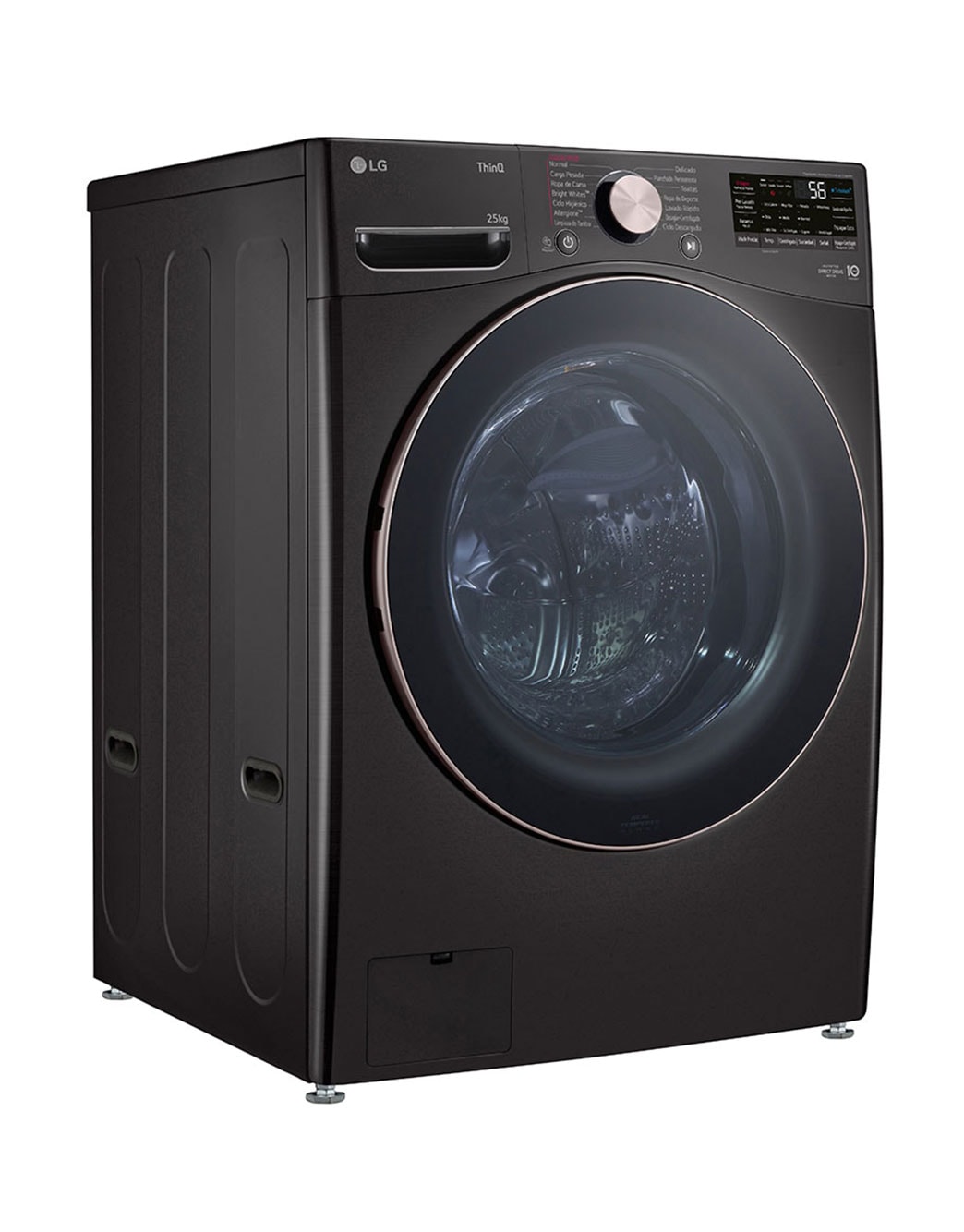 Lavadora Carga Frontal LG 25Kg Negro AIDD | LG CO