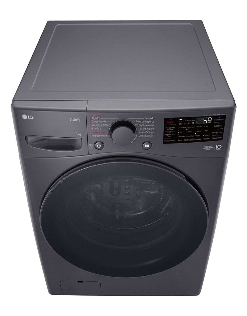 16kg Lavadora Carga Frontal Steam™ - WO16MG2S6P | LG CO