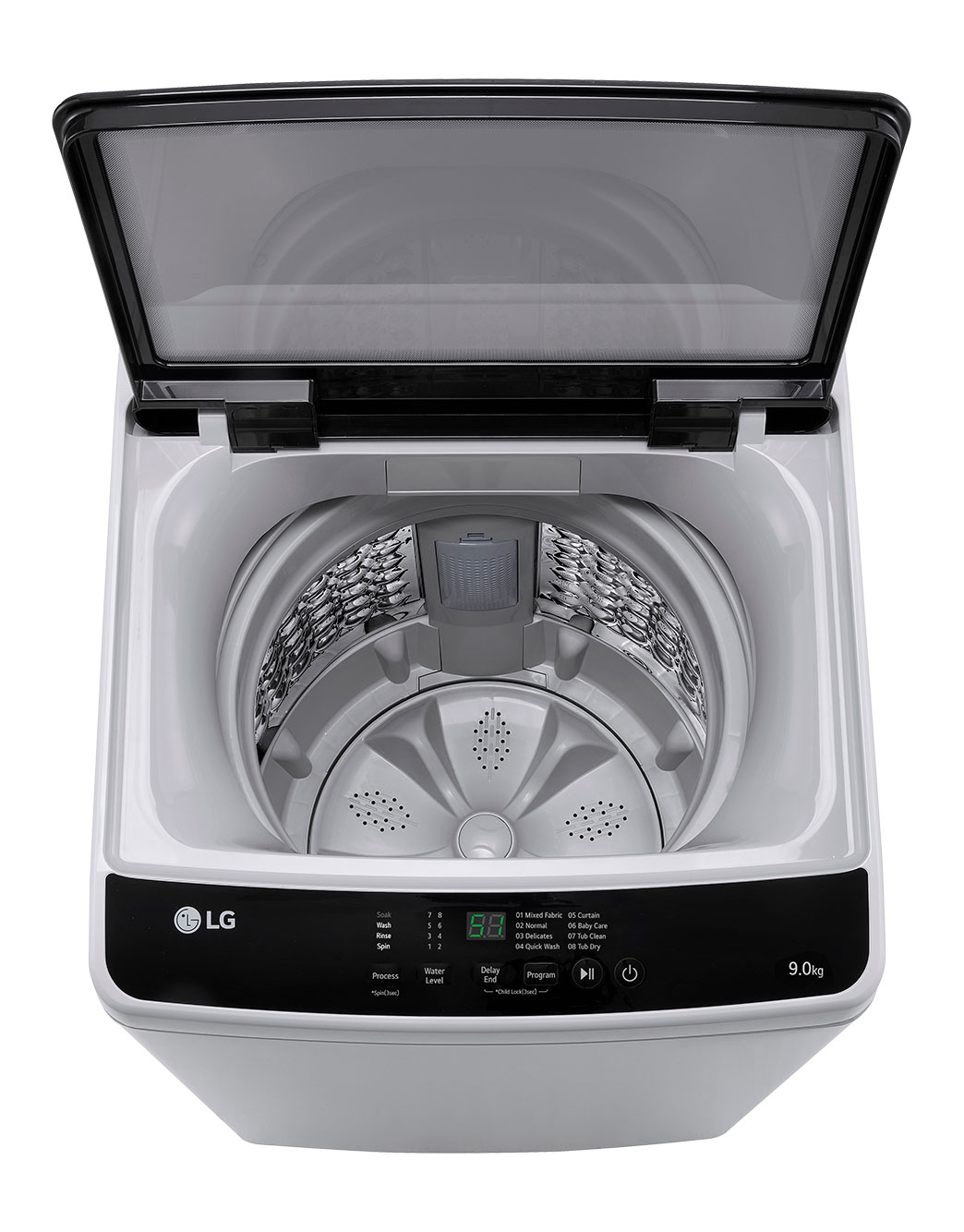 Lavadora Carga Superior LG 9Kg Gris Silencioso | LG CO