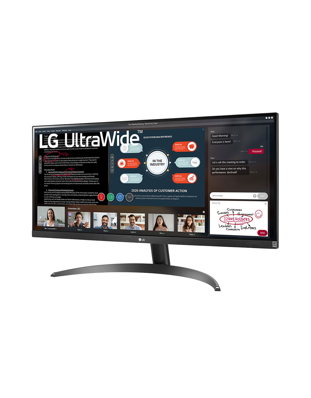 Monitor IPS FHD de 29 Pulgadas UltraWide con Multitasking - 29WP500-B ...