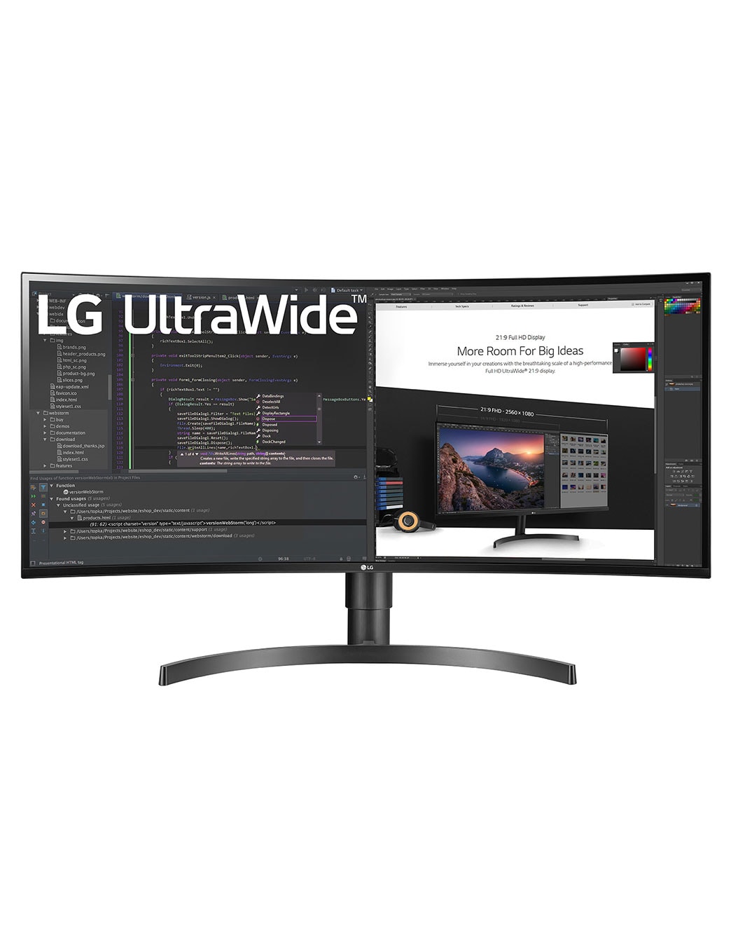LG Monitor IPS (3440 x 1440) QHD UltraWide™ curvo de 34'' | LG CO