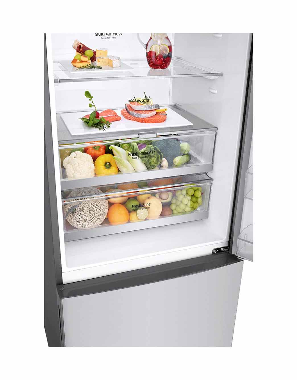 Nevera Bottom Mount LG 461L Plata Disp. Agua | LG CO