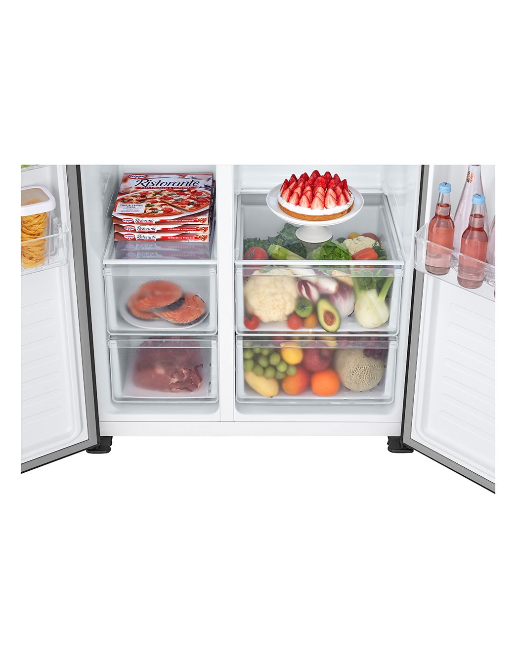 Nevecon Side by Side LG 519L Negro Disp. Agua | LG Colombia