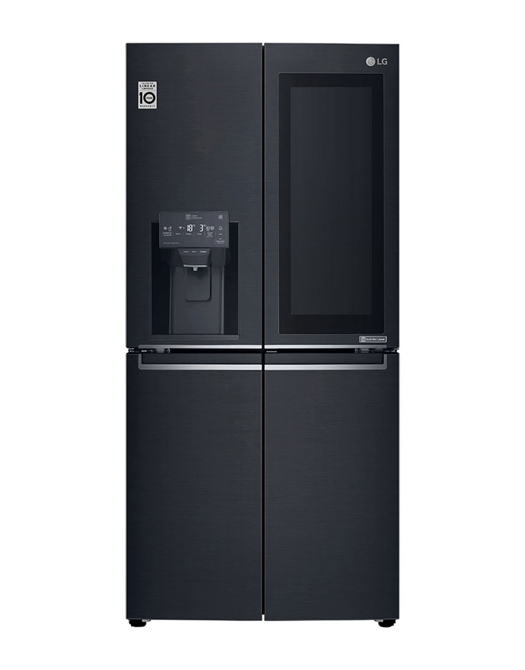 Nevecon French Door LG 508L Negro Mate InstaView™ | LG Colombia