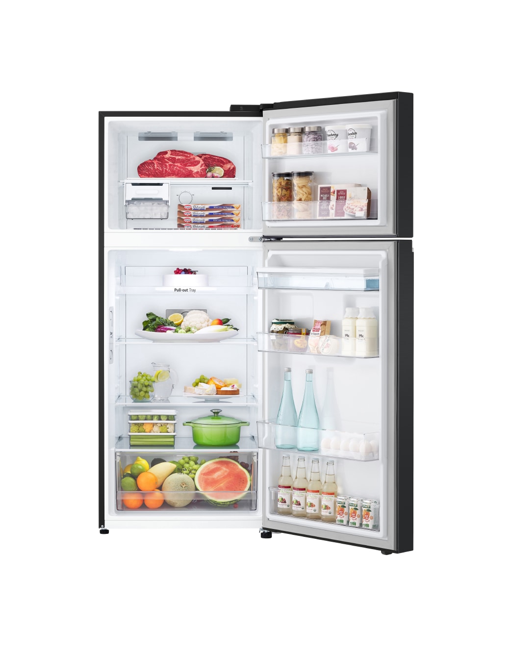 Nevera Top Mount LG 374L Negro DoorCooling | LG CO