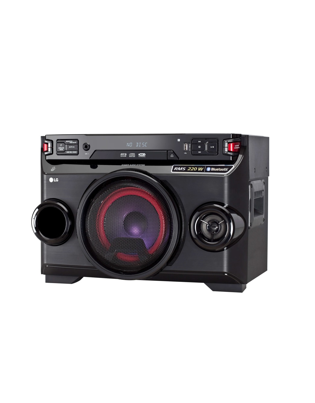 LG XBOOM OM4560, One body mini, 220W RMS, Auto DJ, Multi Bluetooth ...