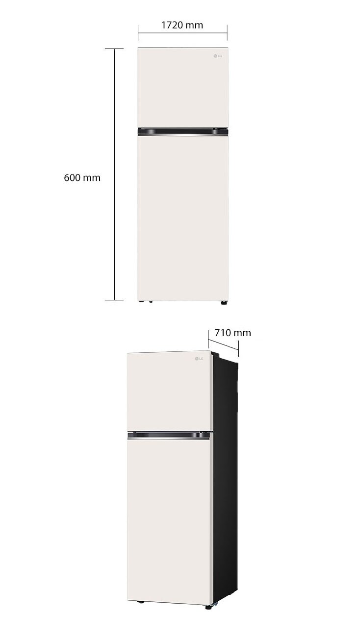 Nevera - 335 lts - VT34BPB - Beige Natural - Door Cooling - VT34BPB | LG CO