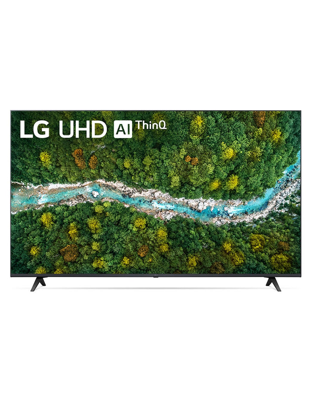 LG UHD AI ThinQ 55" UP77 4K Smart TV, α5 AI Processor, Magic Remote ...