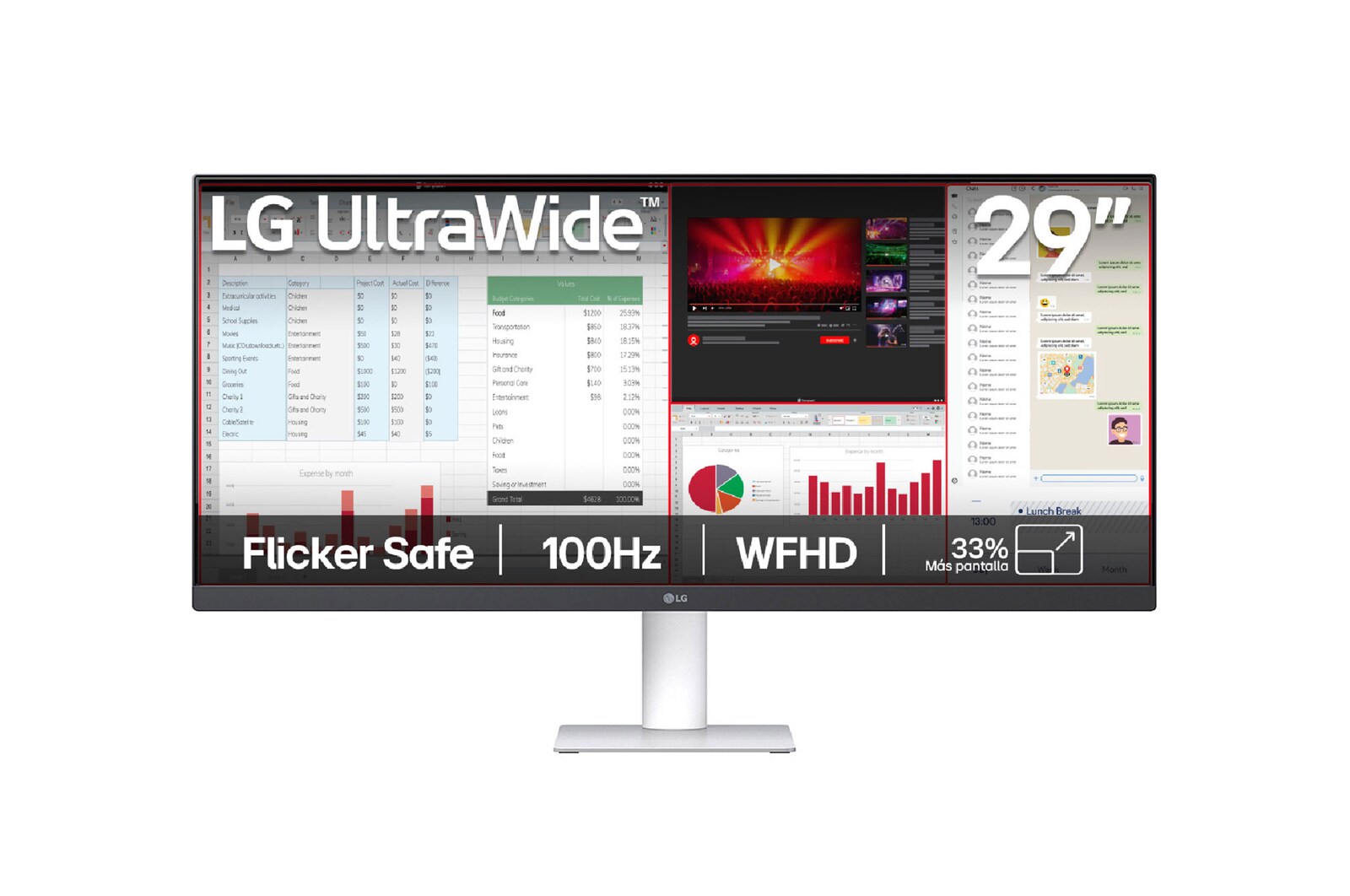 29-inch UltraWide 21:9 WFHD (2560x1080) IPS Display | 29U531A-W | LG CO