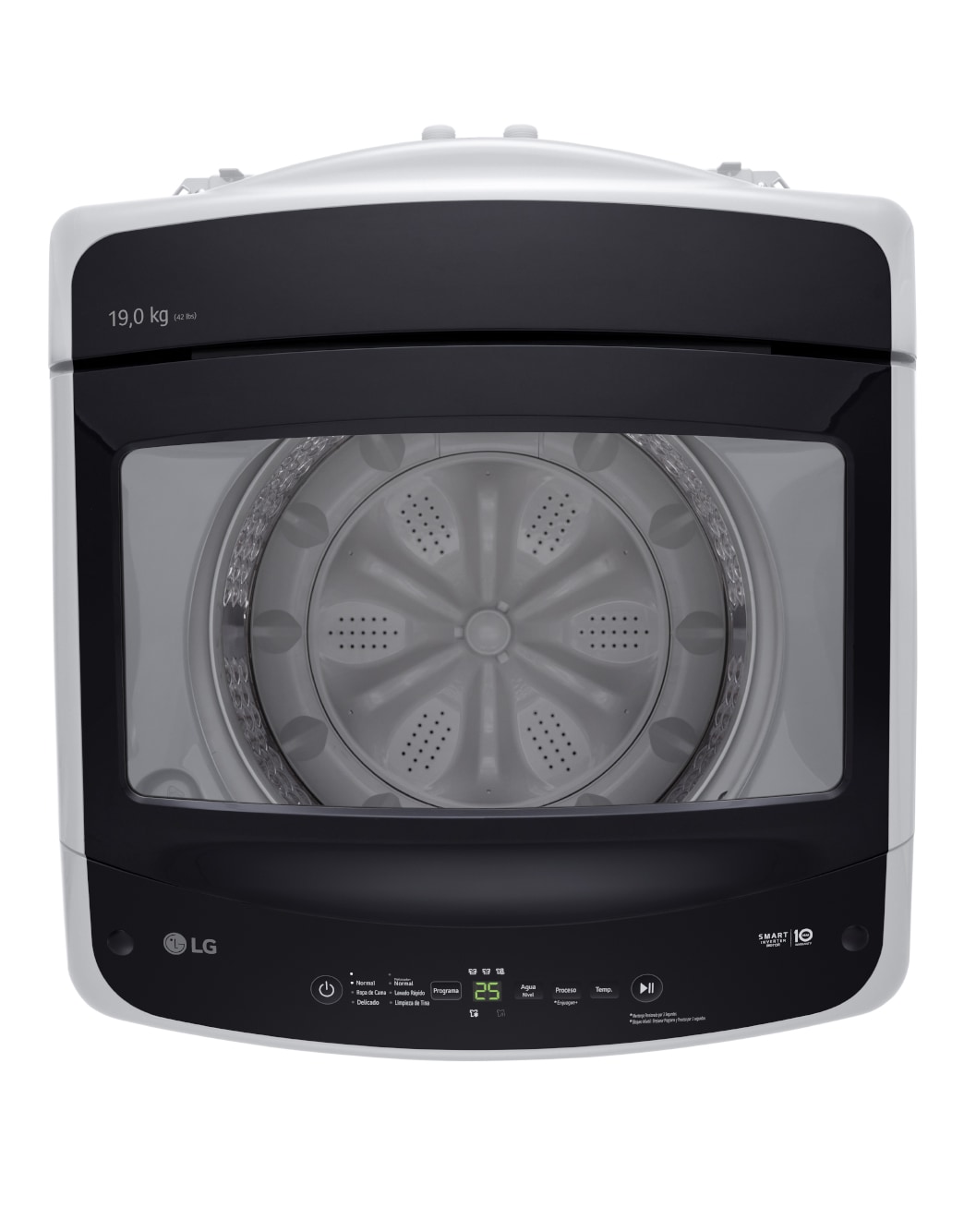 Lavadora Carga Superior LG 19Kg Gris TurboDrum | LG CO
