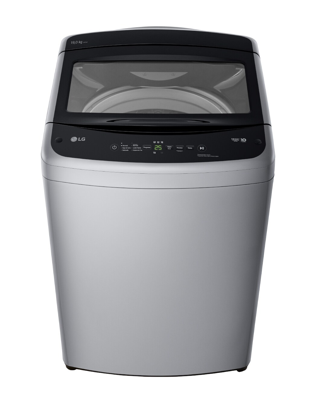 Lavadora Carga Superior LG 19Kg Gris TurboDrum | LG CO