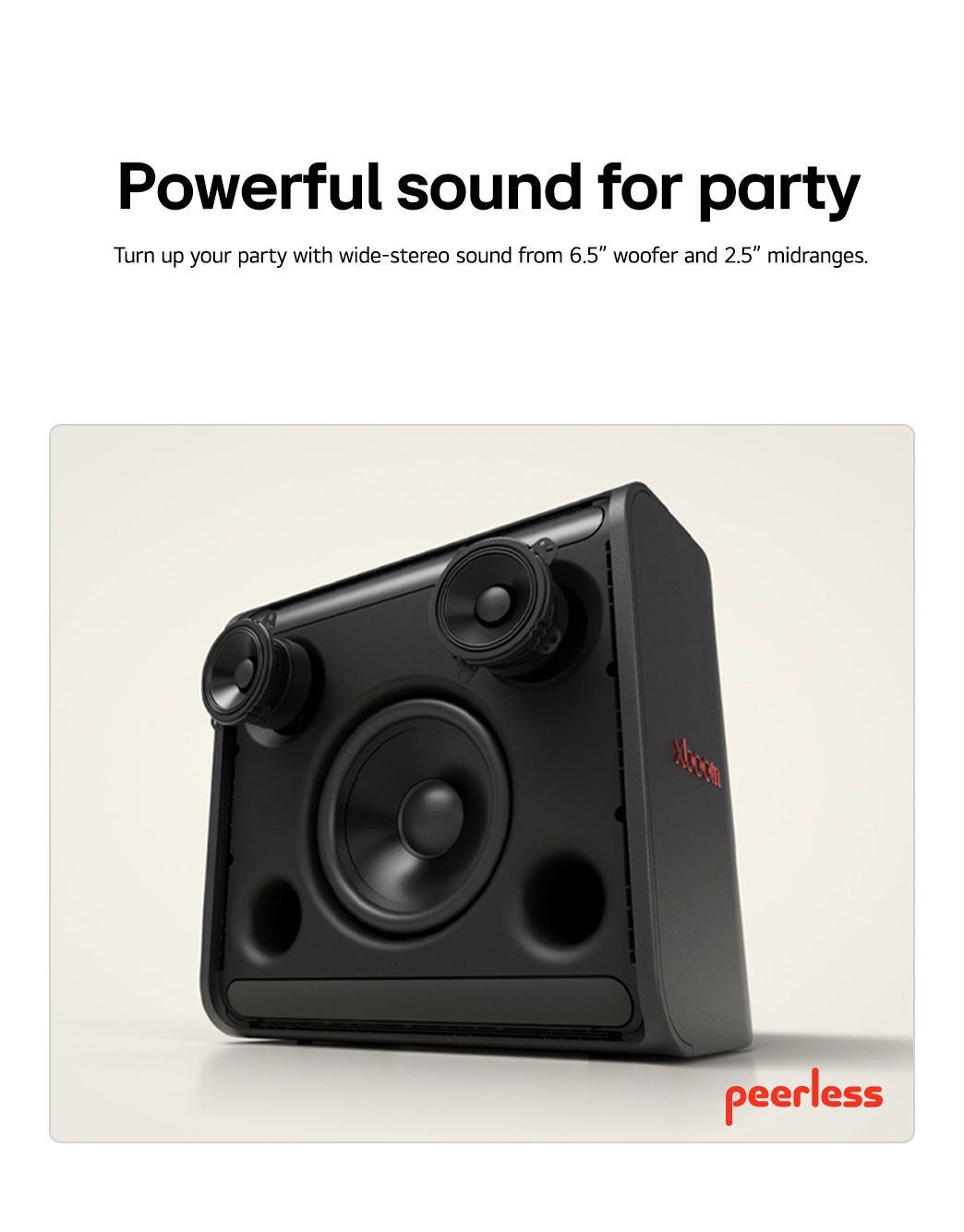 LG xboom Stage 301 | Sonido y Luces para tu Fiesta | 120W | LG CO